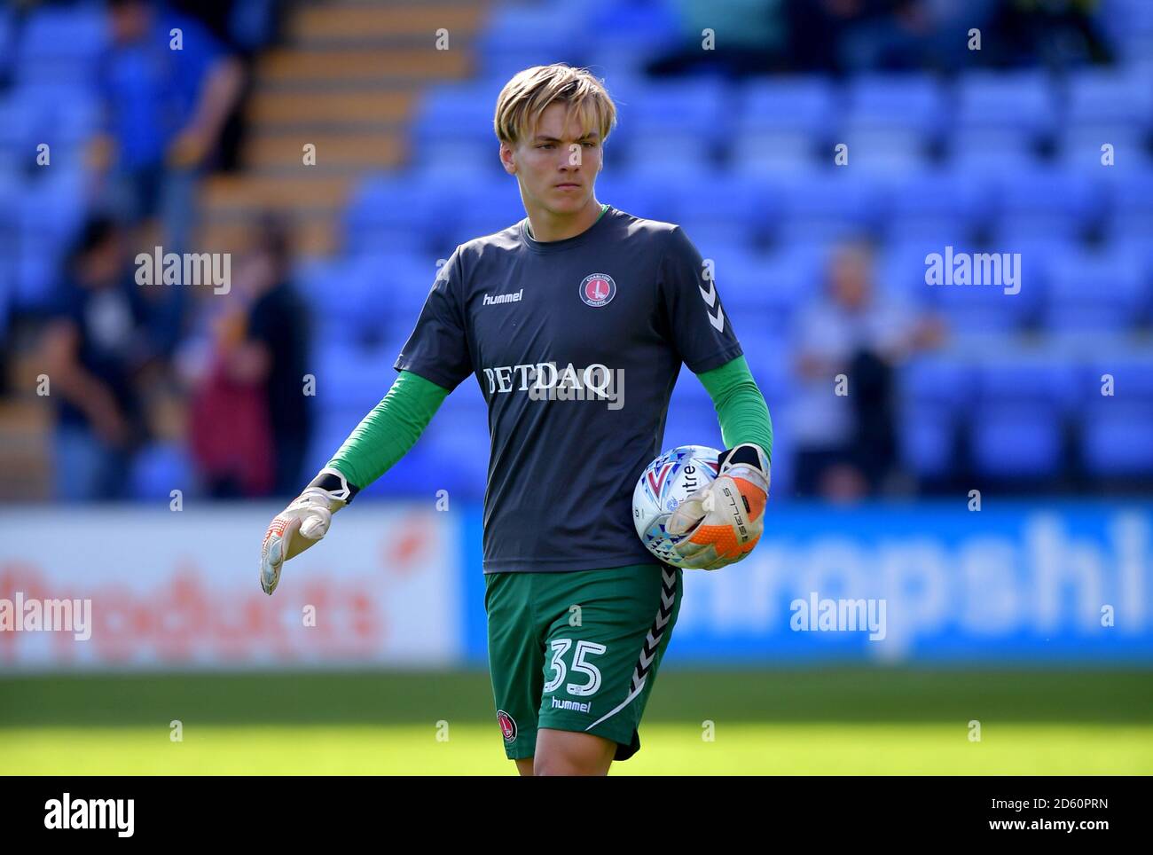 Charlton Athletic goalkeeper Ashley Maynard-Brewer Stock Photo - Alamy