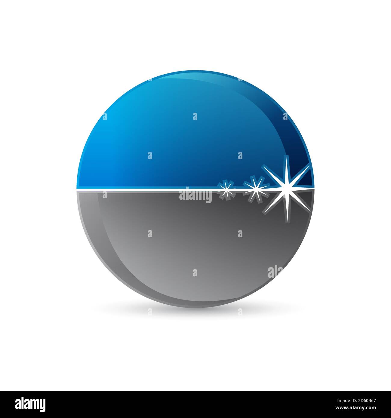 combination round circle background with star logo vector design ...