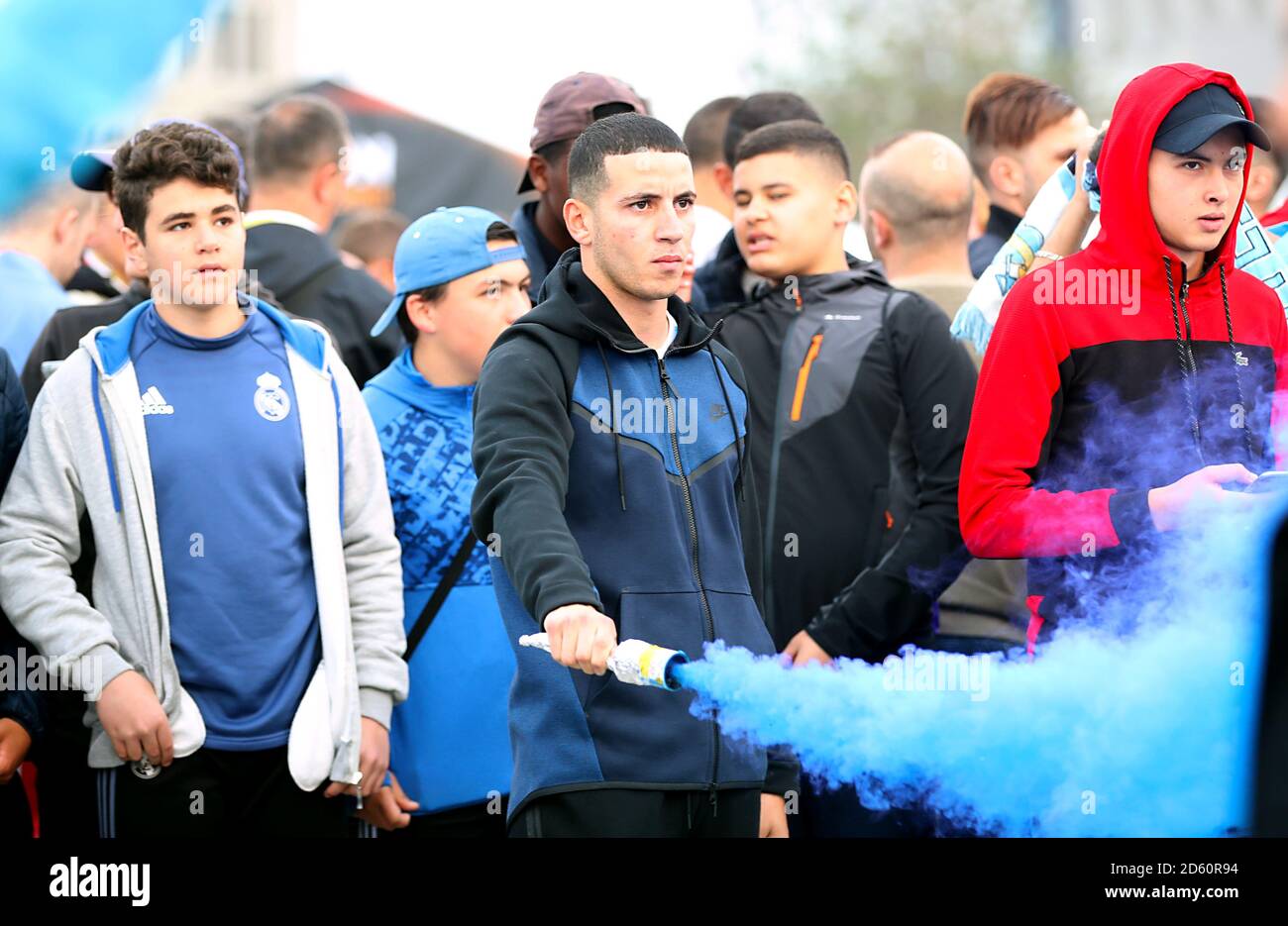 Marseille fans hi-res stock photography and images - Alamy