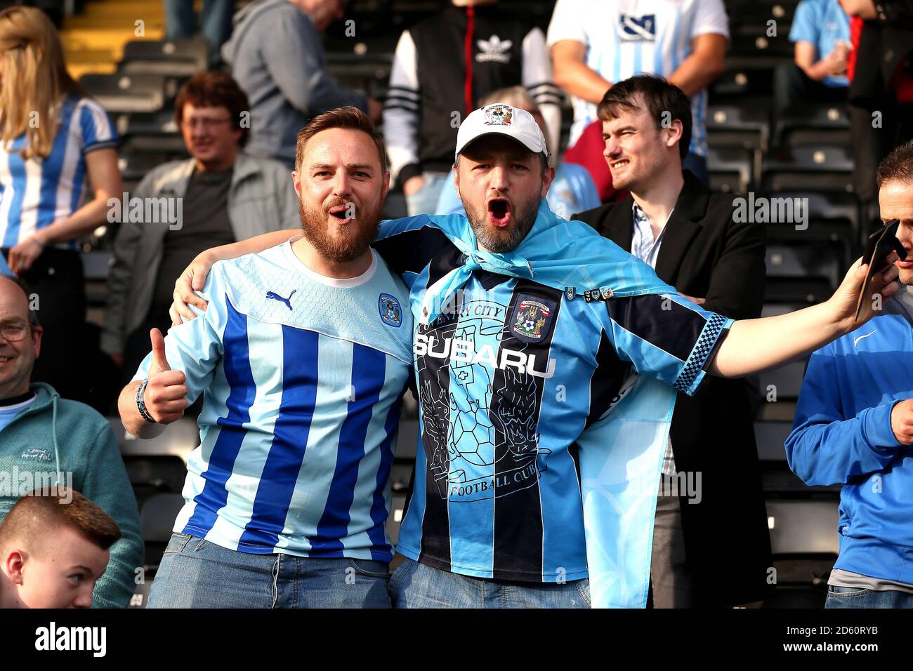 Coventry City fans in the stands before kick-off Stock Photo - Alamy
