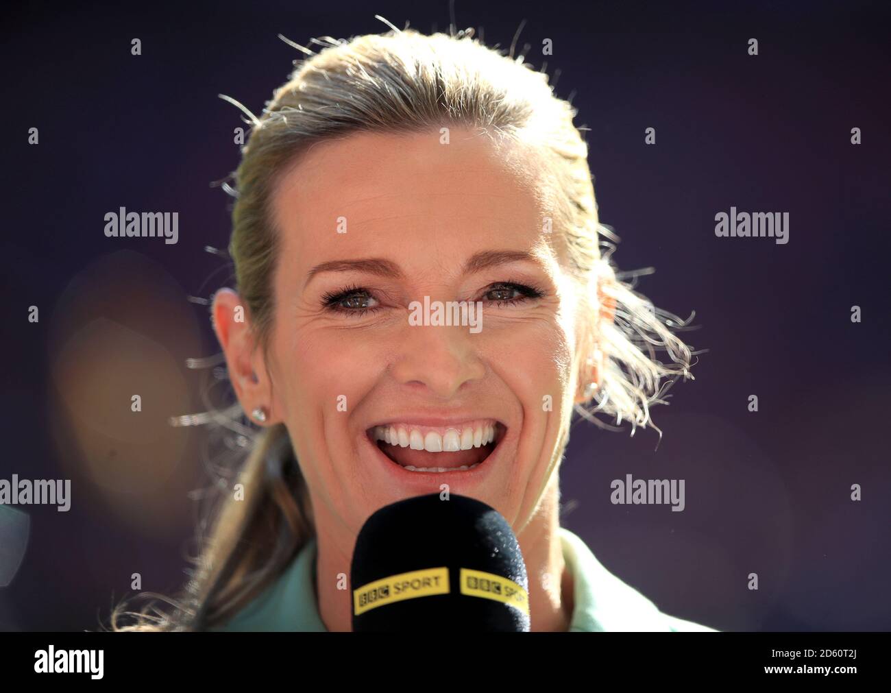 BBC Sport presenter Gabby Logan Stock Photo - Alamy