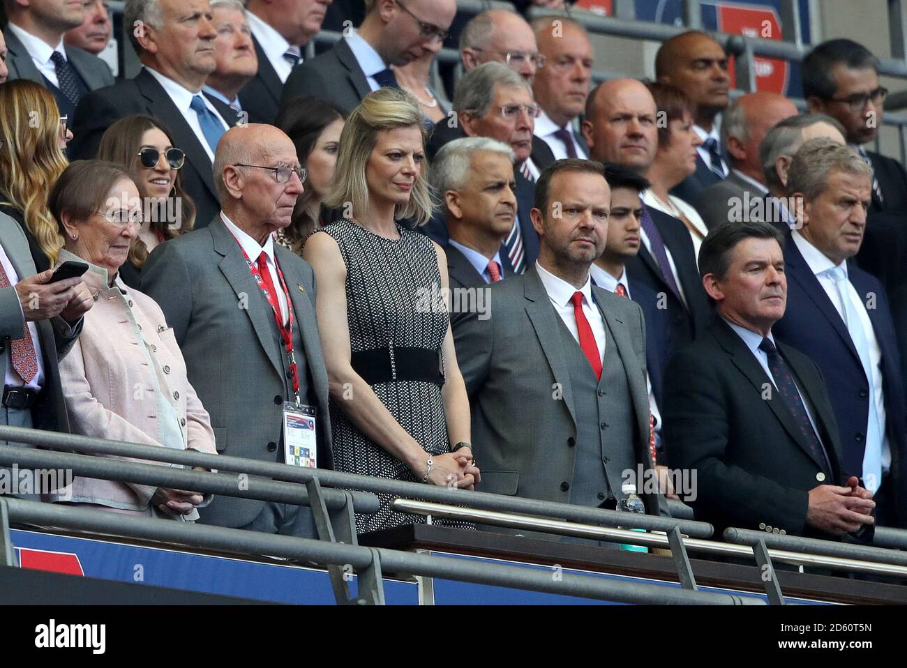 Sir Bobby Charlton (2nd left) with wife Norma Ball (left), Manchester ...