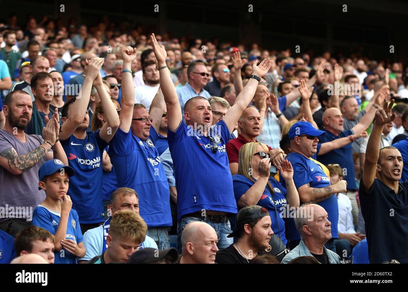 Chelsea fans show hi-res stock photography and images - Alamy