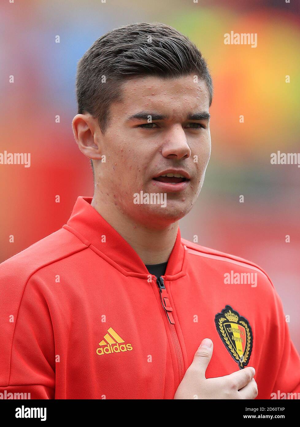 Belgium goalkeeper Nick Shinton Stock Photo - Alamy