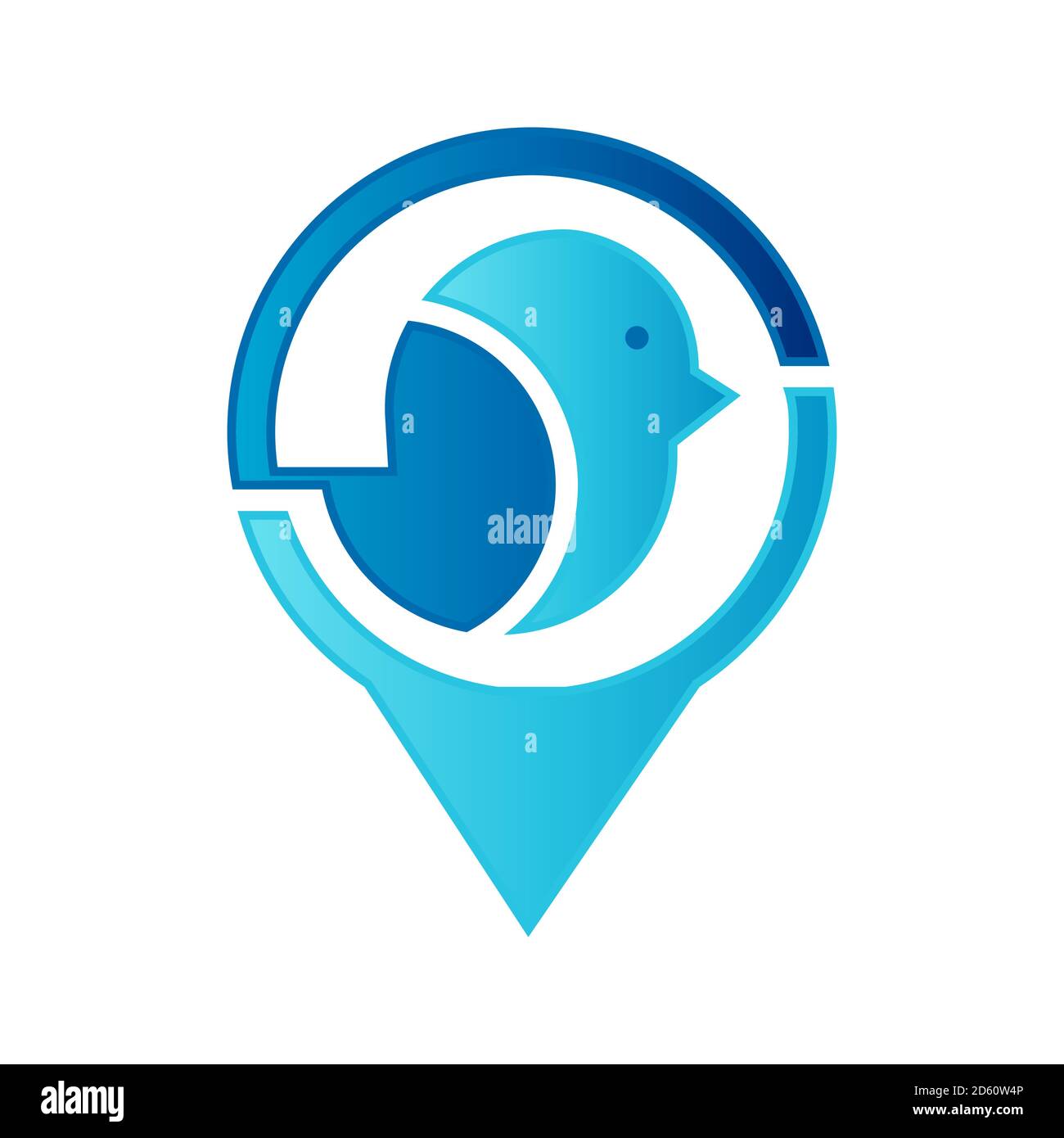 silhouette of blue bird logo vector design template Birds flying logo ...