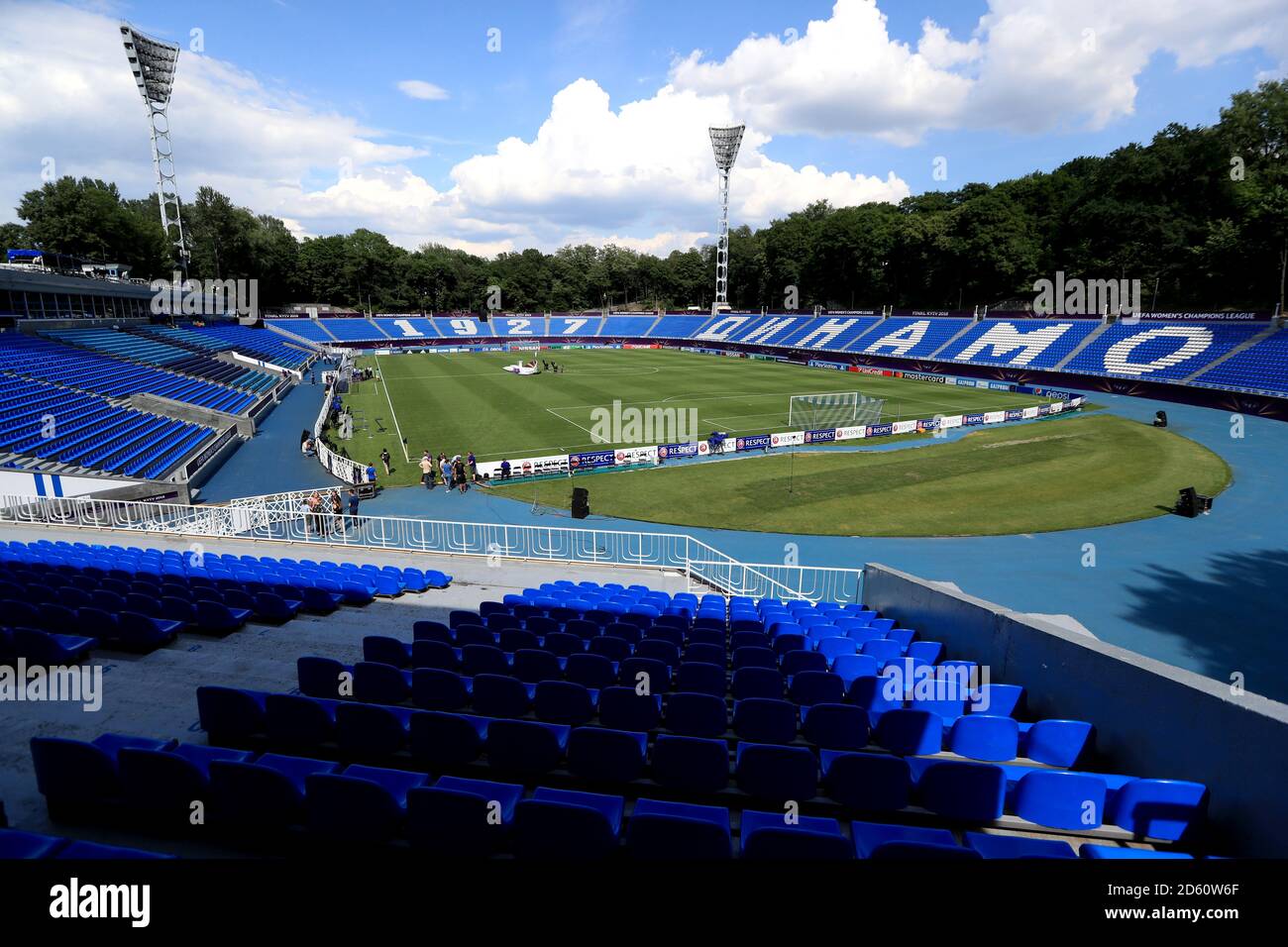 A general view of the Valeriy Lobanovsky Dynamo Stadium before the ...