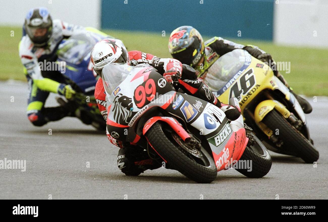 Britain's Jeremy McWilliams leads the 500cc race from eventual winner ...