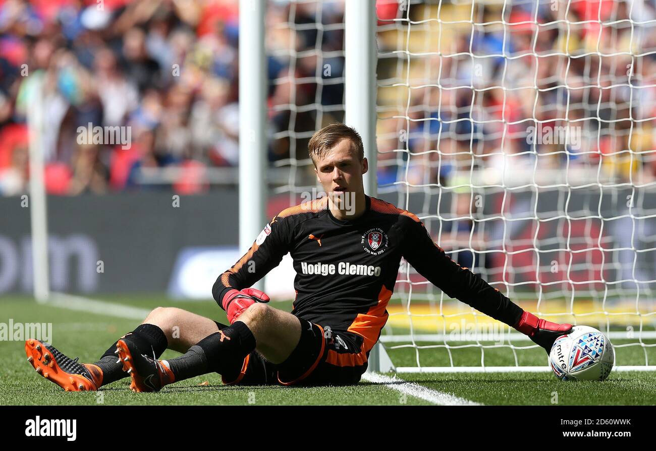 Rotherham United's goalkeeper Marek Rodak reacts Stock Photo - Alamy