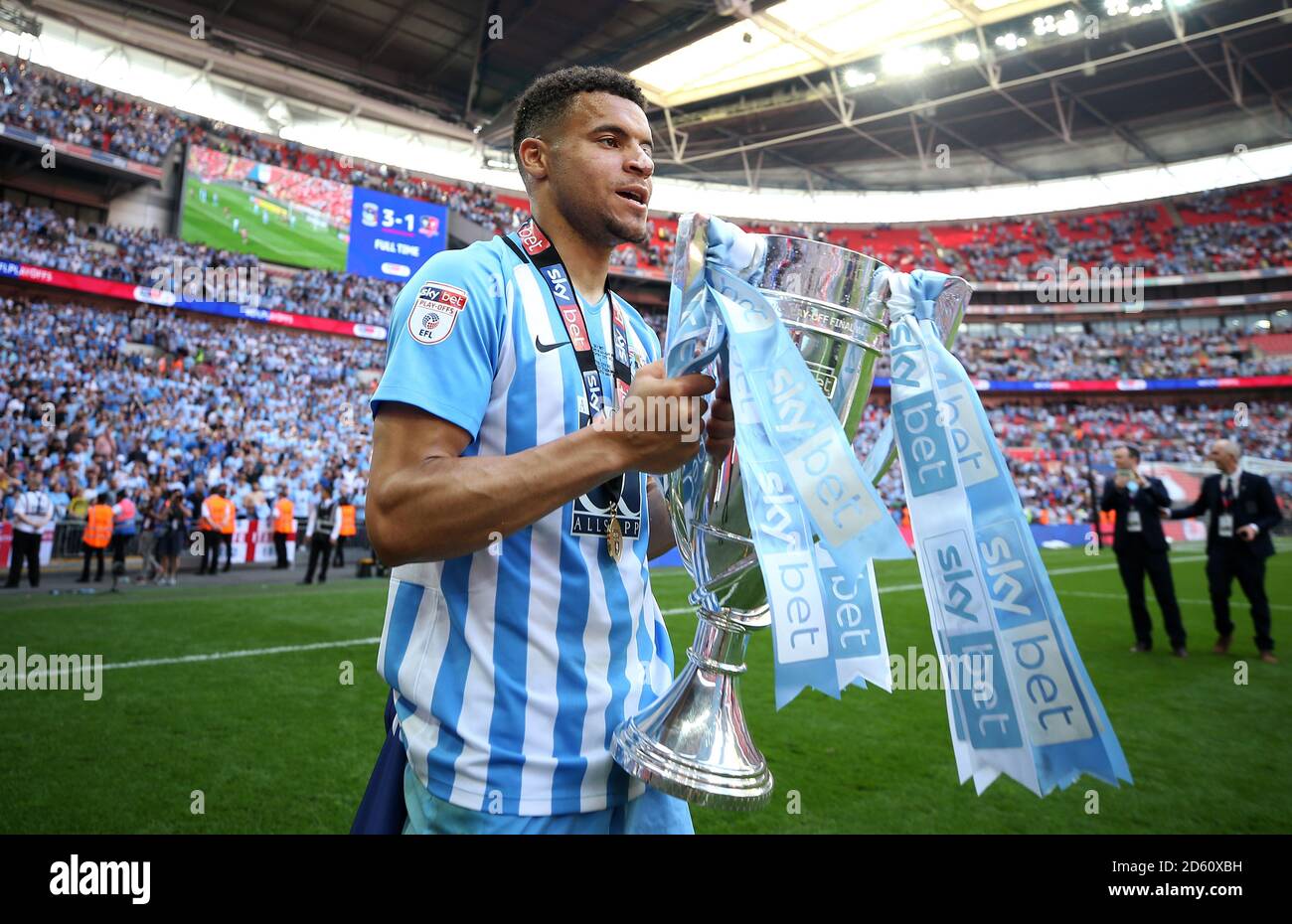 Coventry citys maxime biamou celebrates hi-res stock photography and ...