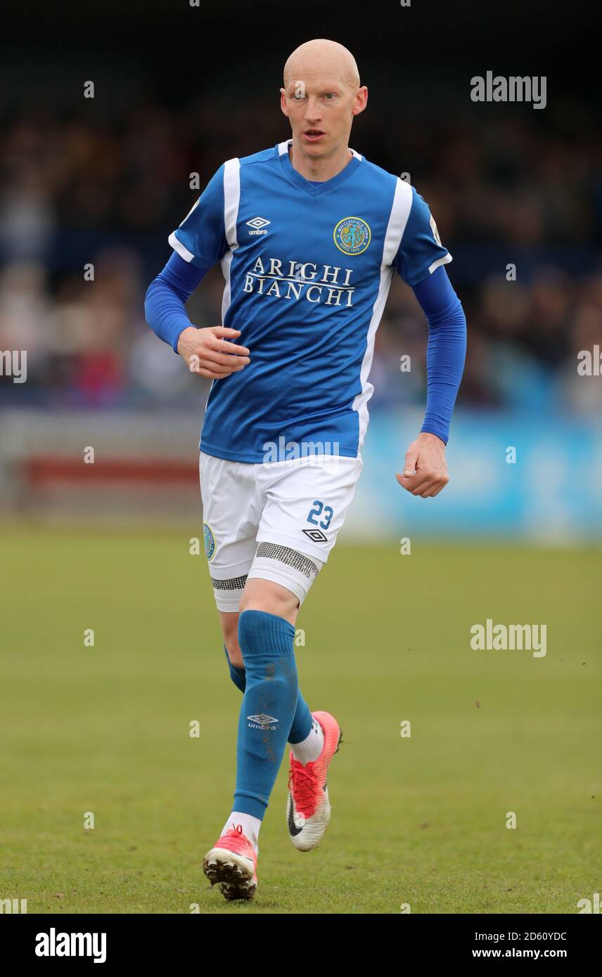 Macclesfeld Town's Danny Whitaker Stock Photo - Alamy