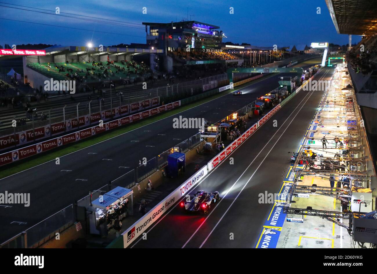 A car enters the pit lanne during first qualifying Stock Photo - Alamy