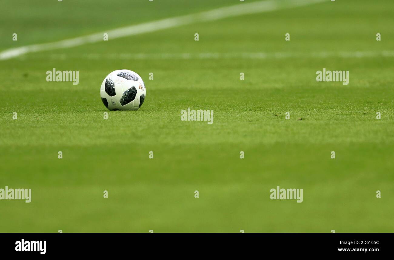 A general view of a Adidas Telstar ball which is the official match ...