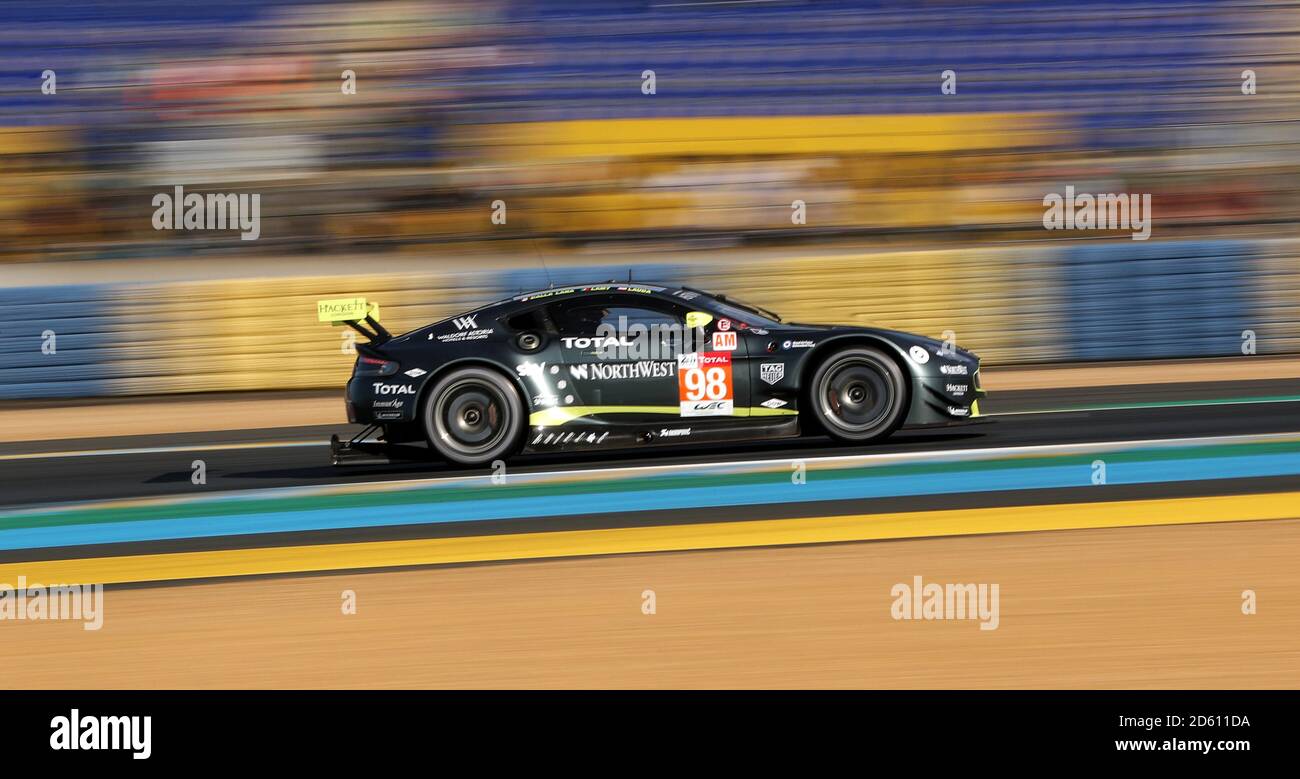 Aston Martin Racing Mathias Lauda during morning warm up Stock Photo ...