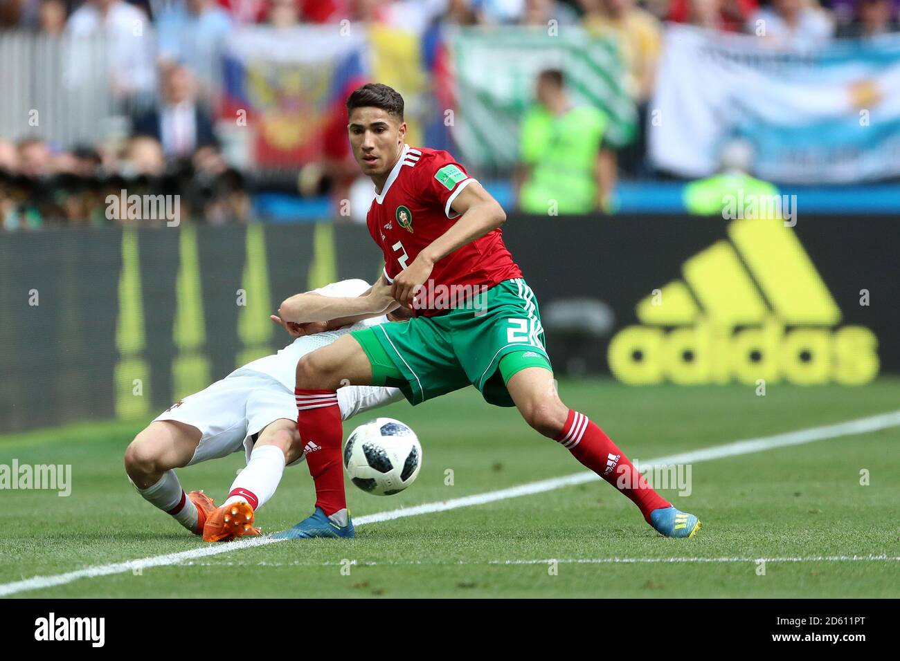 Morocco's Achraf Hakimi in action Stock Photo - Alamy