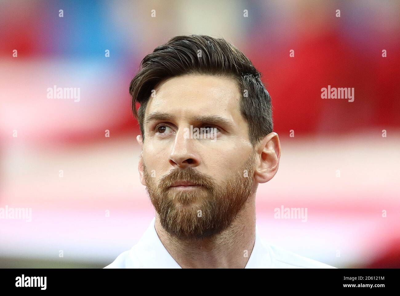Argentina's Lionel Messi before the game Stock Photo - Alamy