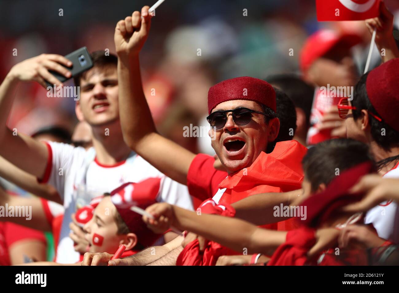 Tunisia soccer fans hi-res stock photography and images - Alamy