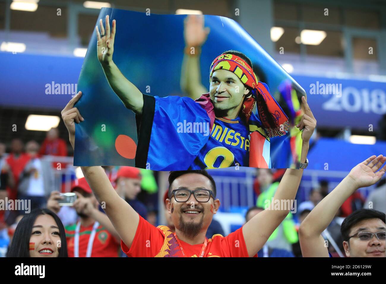 A fan in the stand shows his support Stock Photo - Alamy