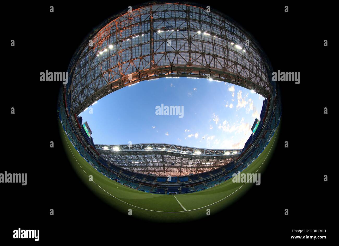 A fisheye view of the Fisht Stadium before the game Stock Photo - Alamy