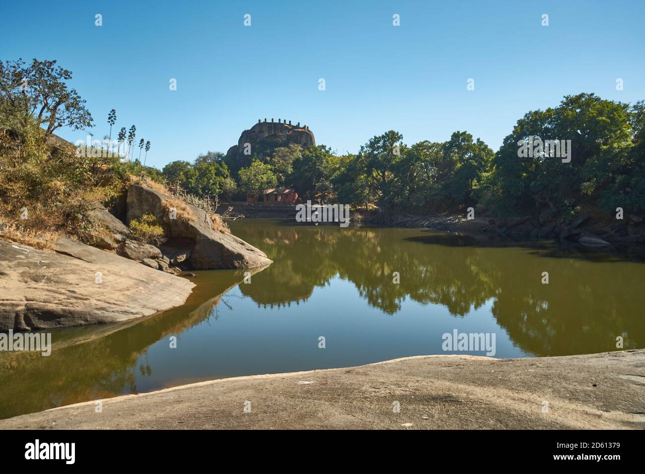 Trevor's Tank Lake inside the beautiful forested trails of Mount Abu ...