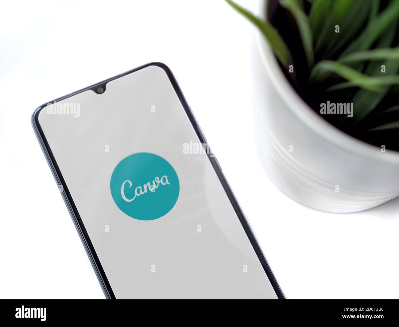 Lod, Israel - July 8, 2020: Modern minimalist office workspace with ...