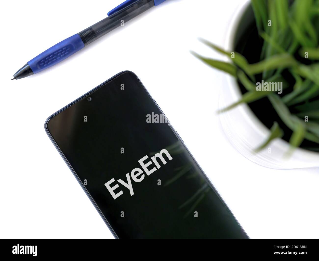 Lod, Israel - July 8, 2020: Modern minimalist office workspace with ...