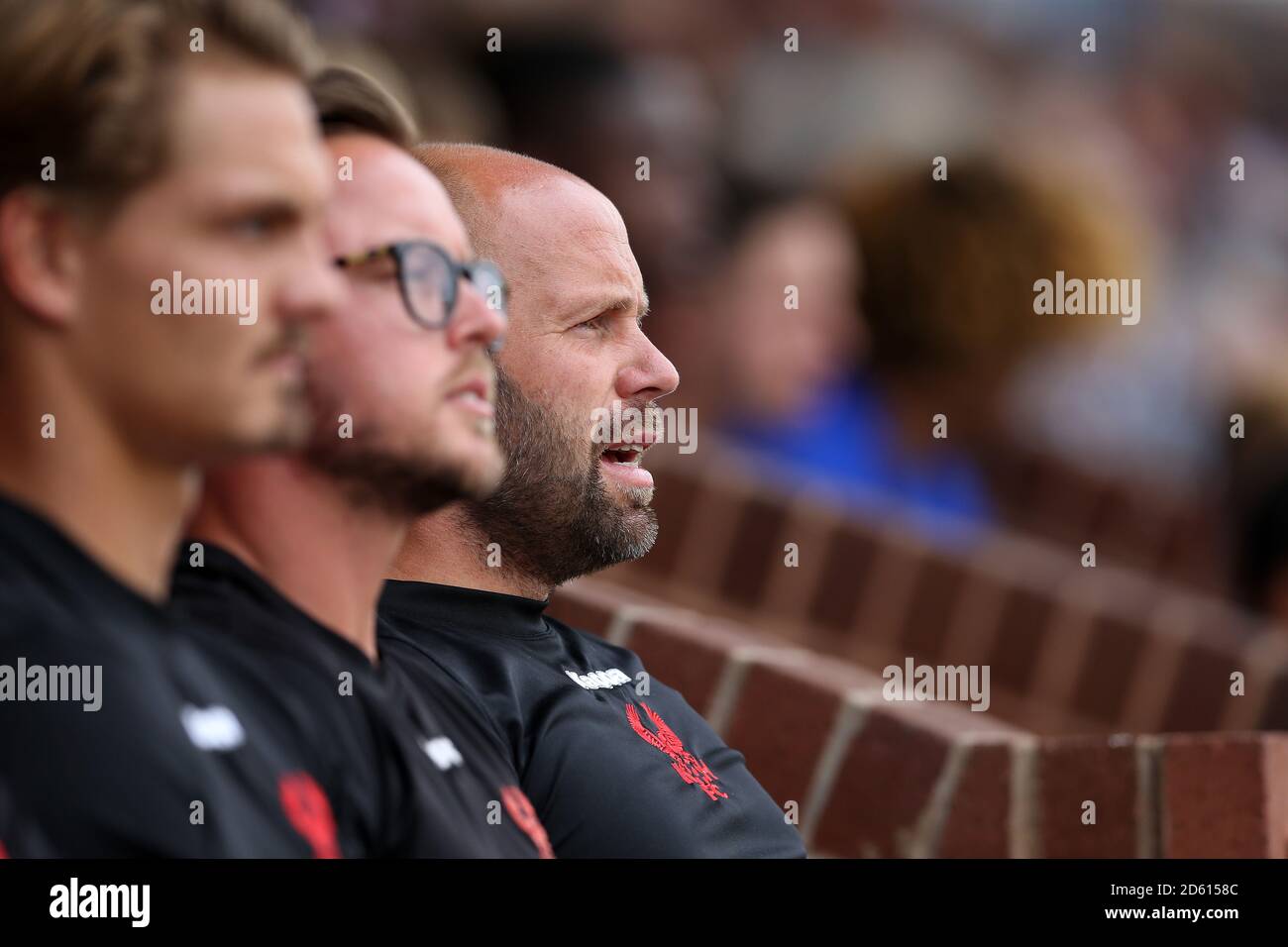 Kidderminster Harriers' manager Neil MacFarlane during the match ...