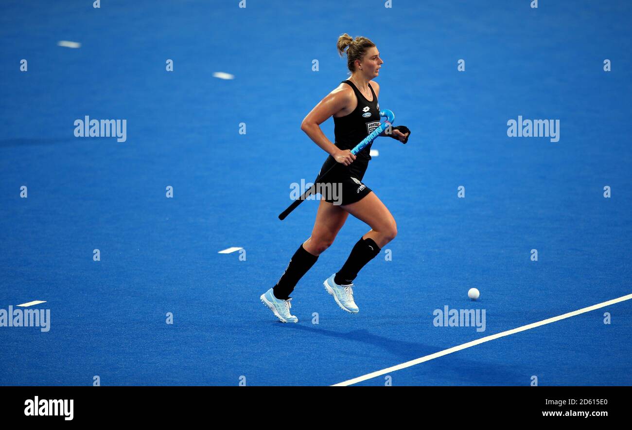 Belgium's Aline Fobe after scoring from the penalty spot for her side ...