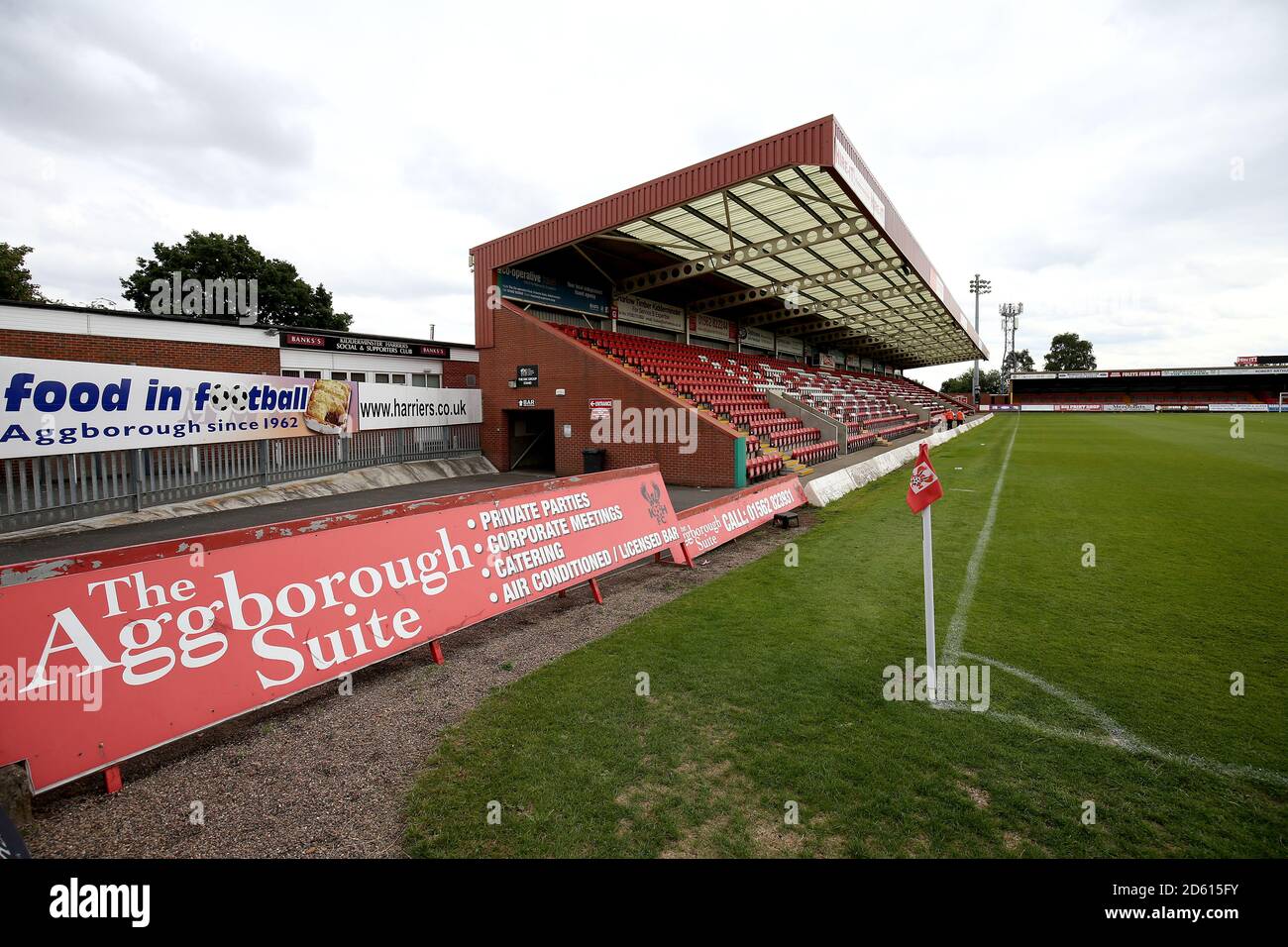 General view of Aggborough Stadium Stock Photo - Alamy