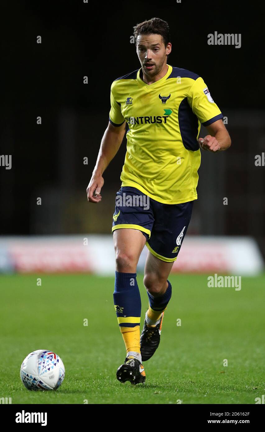 Oxford United's Aaron Martin Stock Photo - Alamy