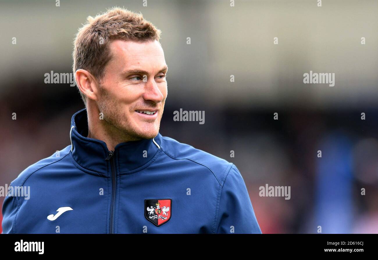 Exeter City manager Matt Taylor Stock Photo - Alamy