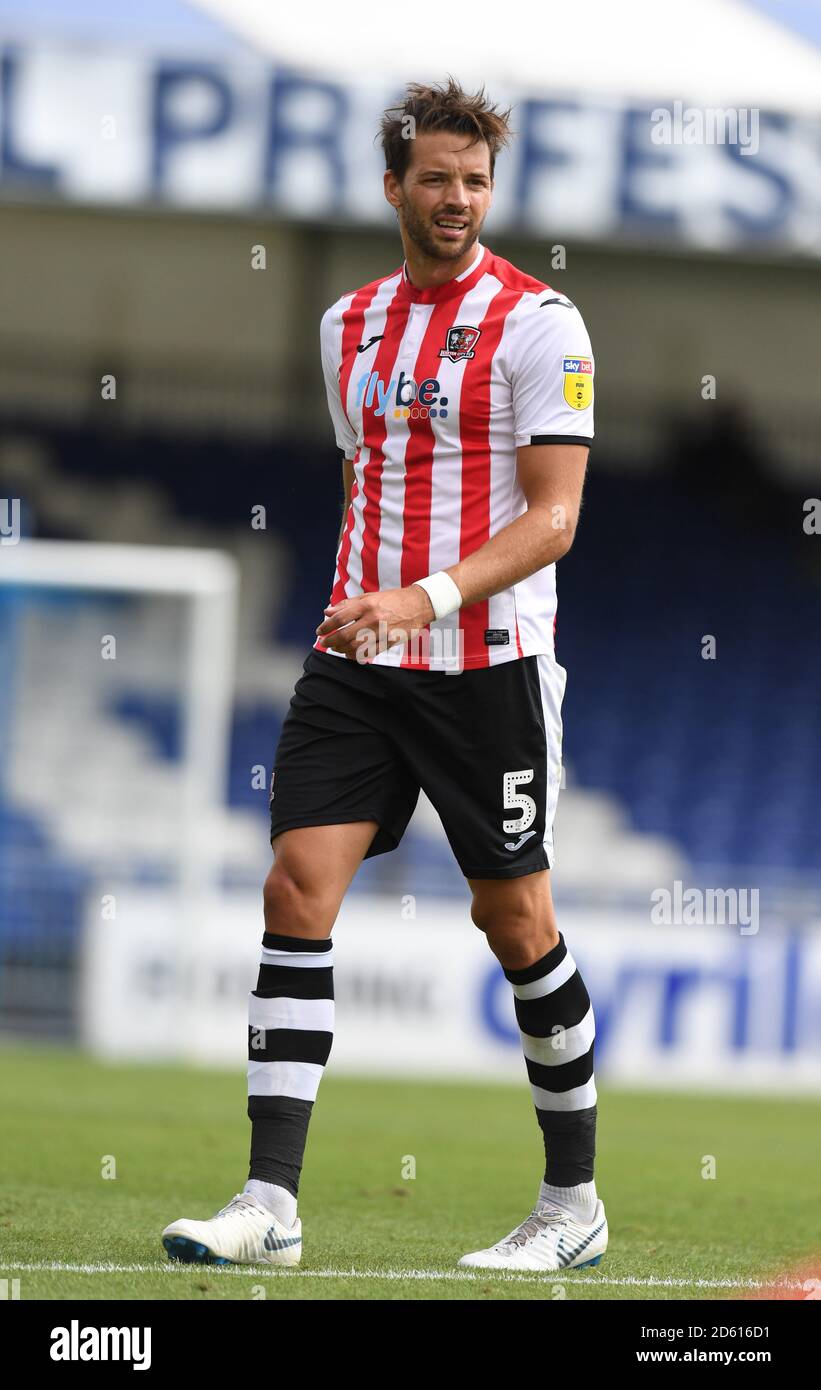 Exeter City's Aaron Martin Stock Photo - Alamy