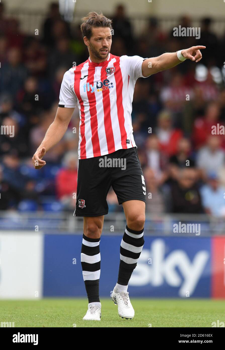 Exeter City's Aaron Martin Stock Photo - Alamy