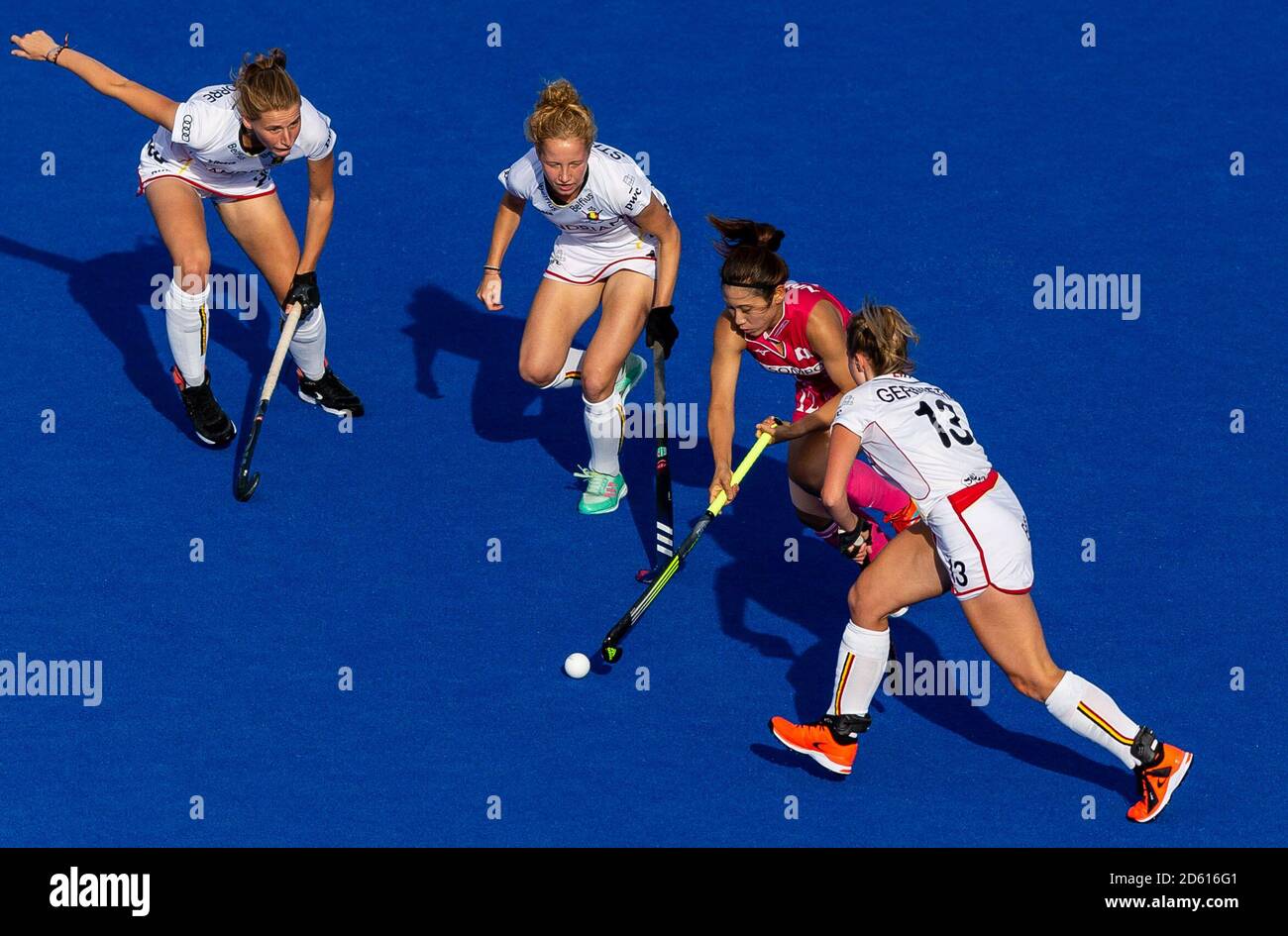 Japan's Yuri Nagai and Belgium's Alix Gerniers, Stephanie Vanden Borre ...
