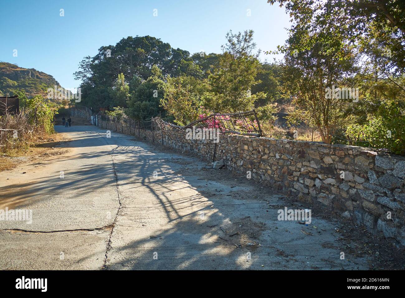 Typical houses and streets of Mount Abu, Rajasthan, India Stock Photo ...
