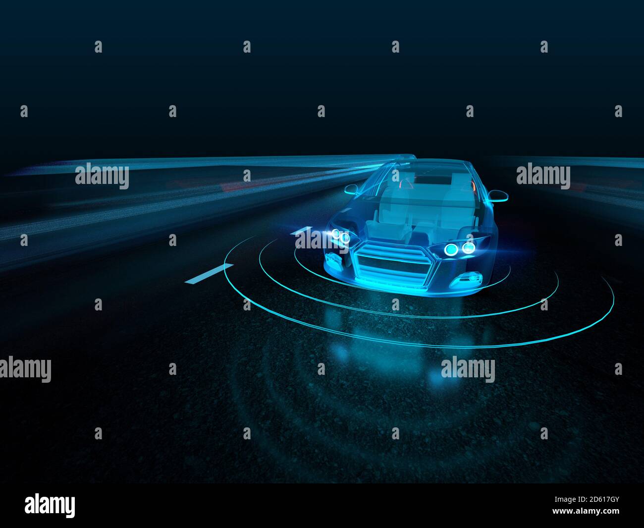 Autonomous Self Driving Vehicle, Driverless Car Stock Photo - Alamy