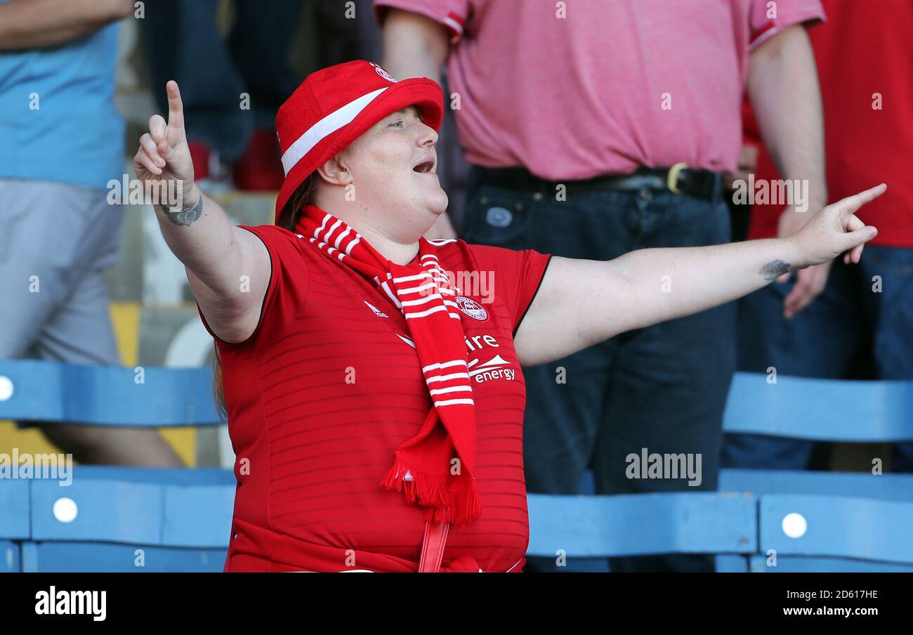 Aberdeen fan before the game Stock Photo - Alamy