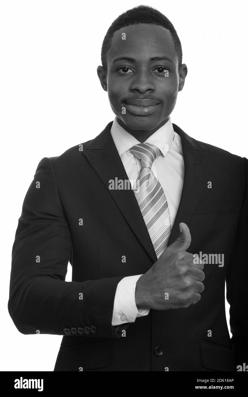 Businessman thumbs up african hi-res stock photography and images - Alamy