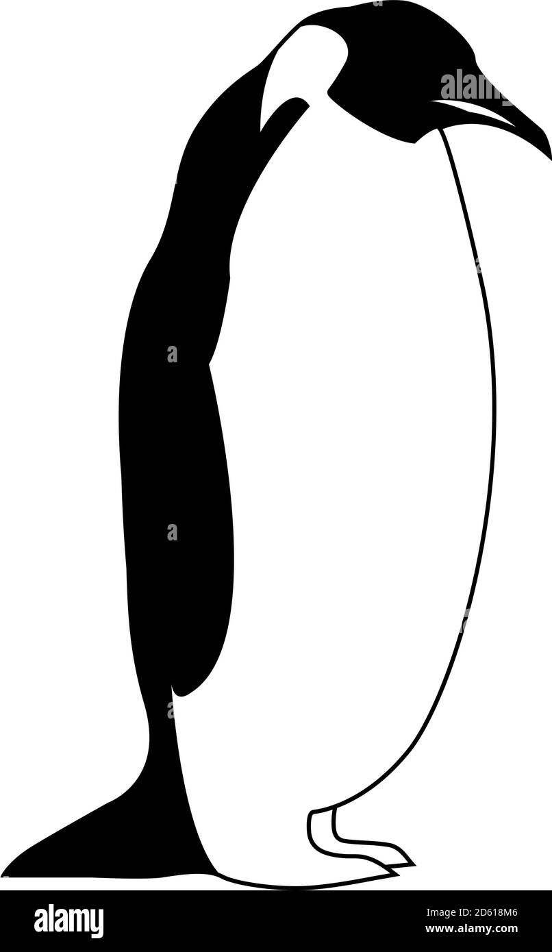 Emperor Penguin Clipart Black And White