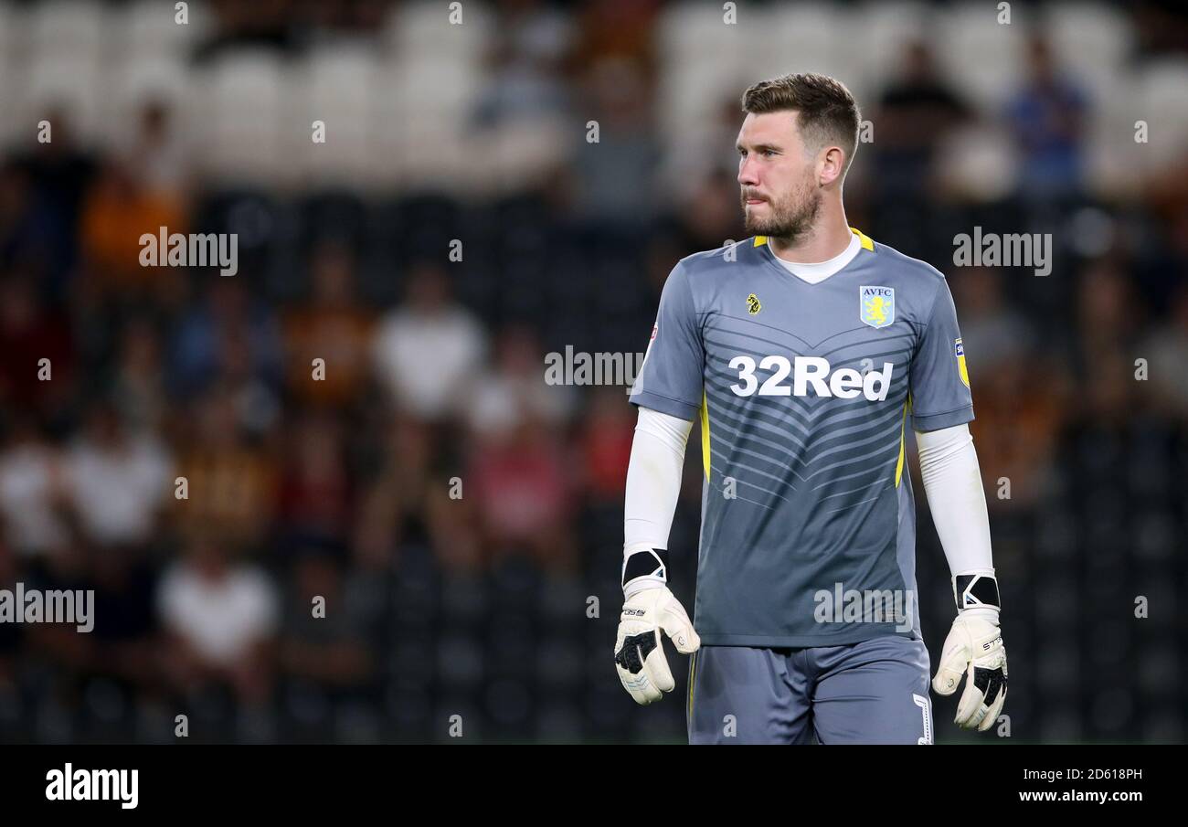 Aston Villa goalkeeper Jed Steer Stock Photo - Alamy