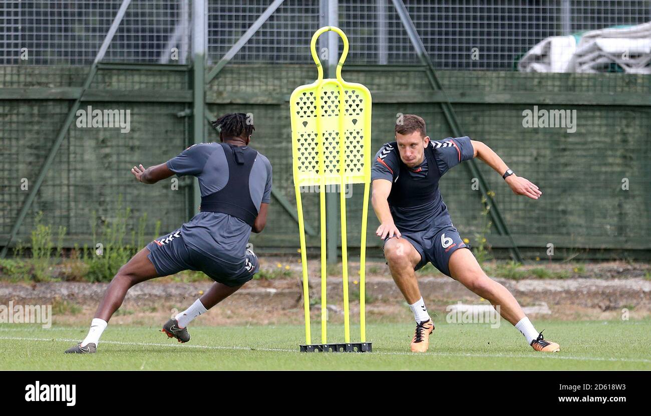 Charlton Athletic's Jason Pearce during training Stock Photo - Alamy