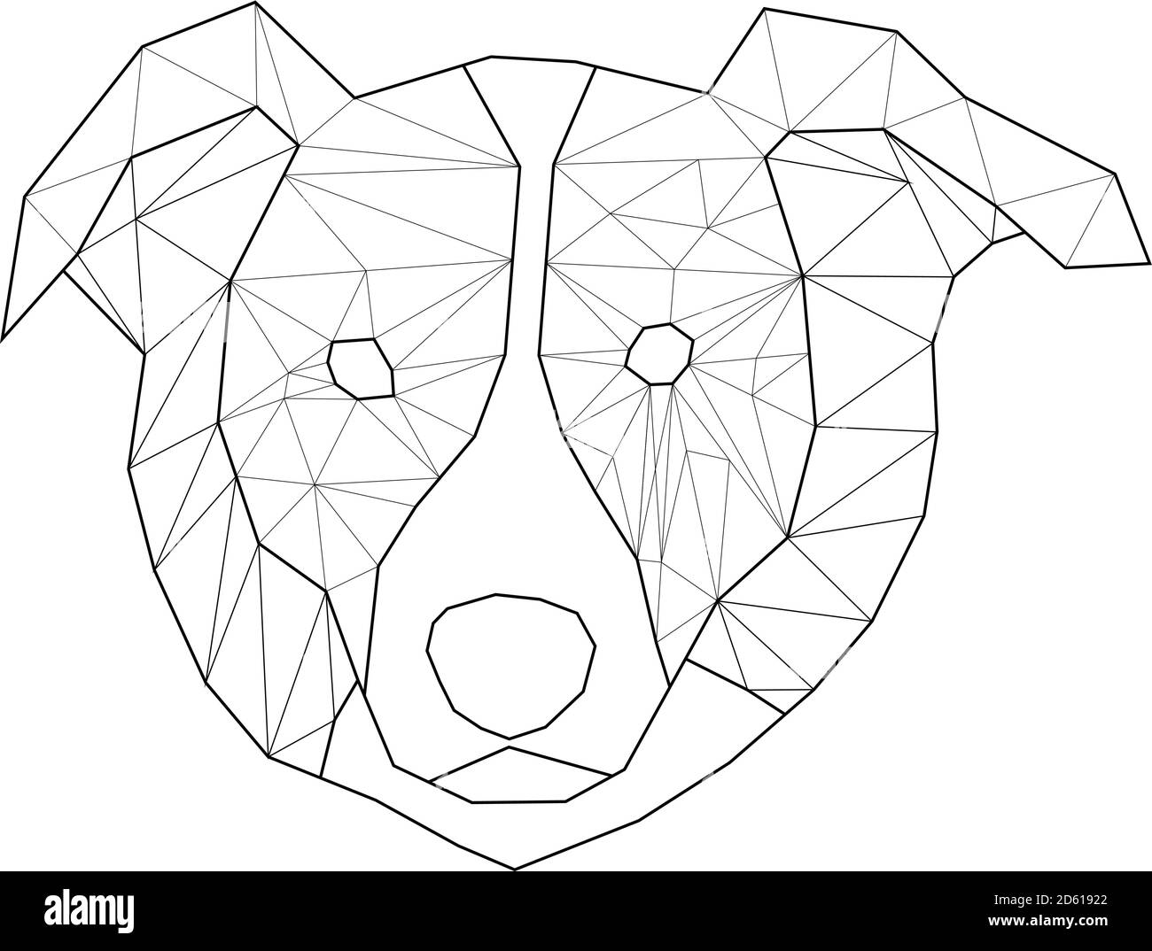Dog polygonal hi-res stock photography and images - Alamy