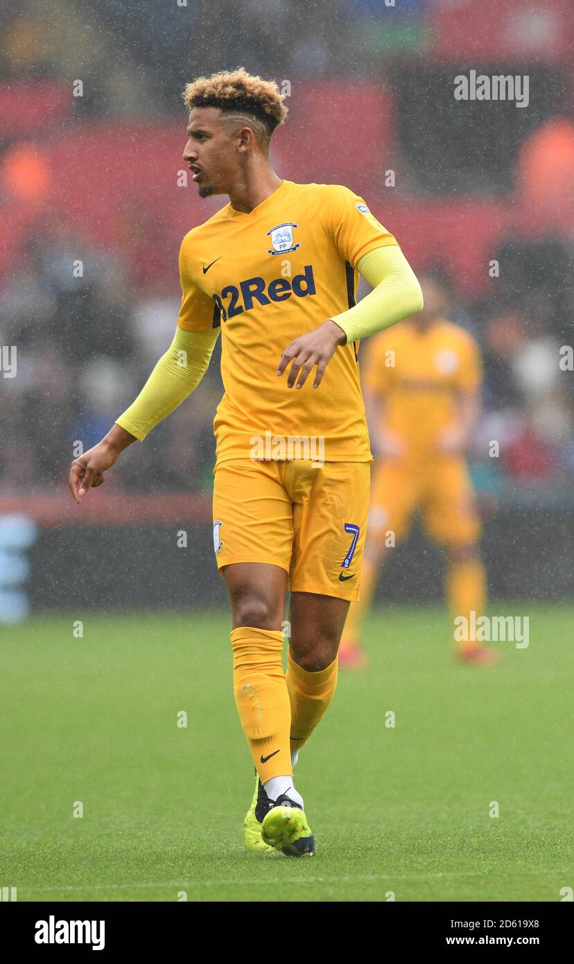 Preston North End's Callum Robinson Stock Photo - Alamy