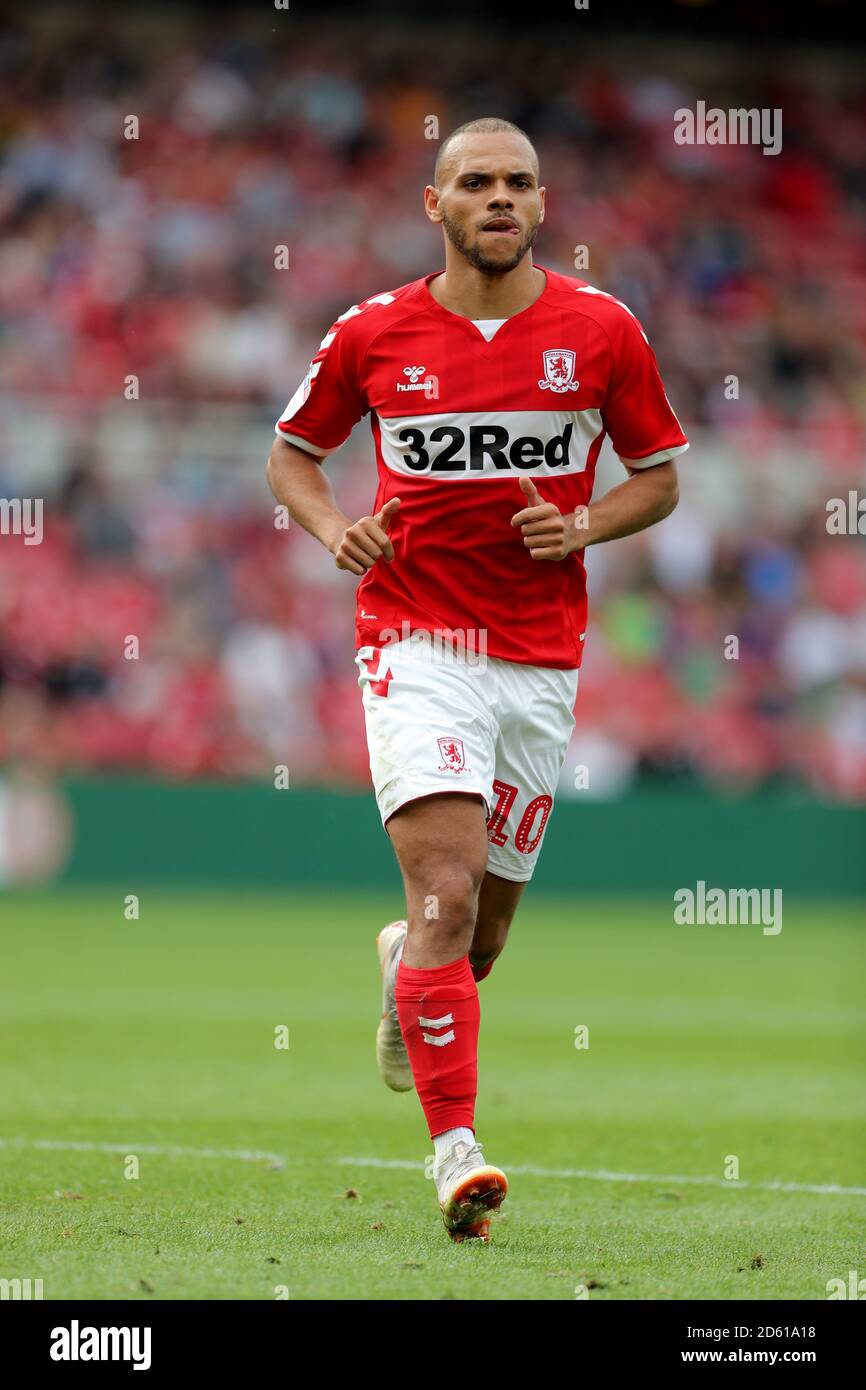 Middlesbrough's Martin Braithwaite Stock Photo - Alamy