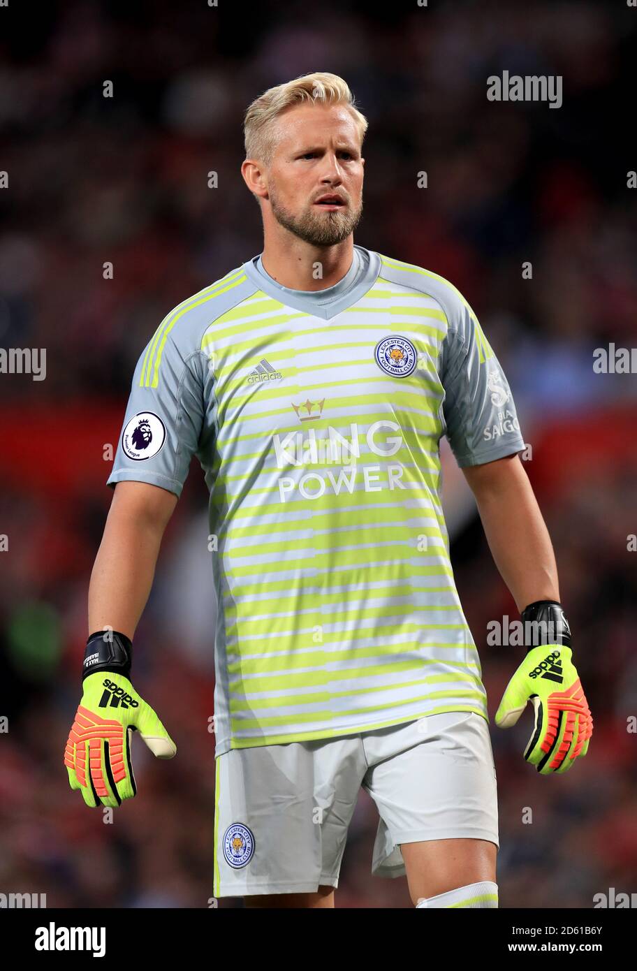 Leicester City goalkeeper Kasper Schmeichel Stock Photo - Alamy