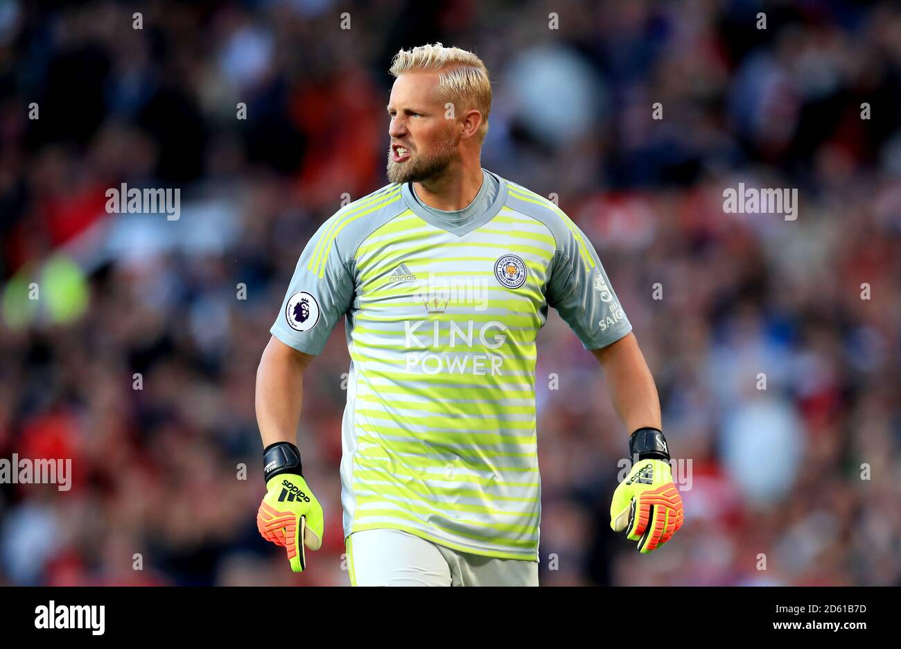 Leicester City goalkeeper Kasper Schmeichel Stock Photo - Alamy
