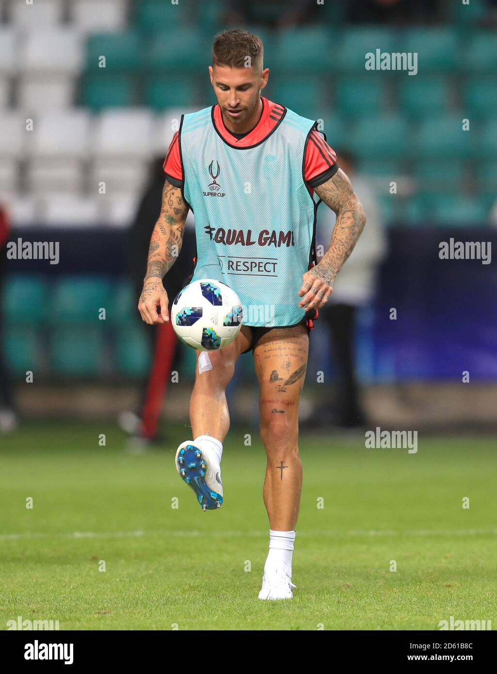 Real Madrid's Sergio Ramos during the training session Stock Photo - Alamy