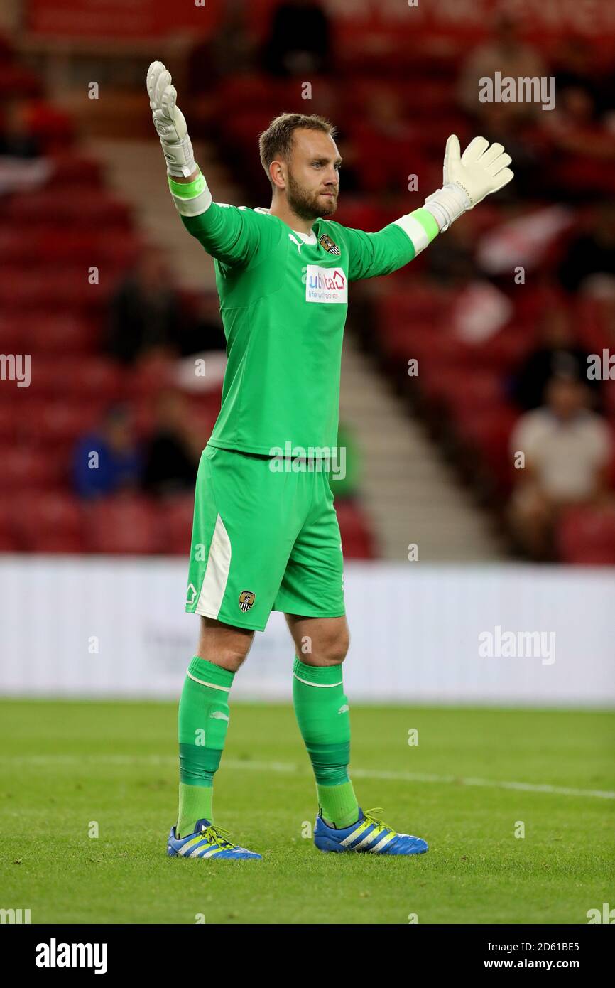 Notts County's Goalkeeper Ross Fitzsimons Stock Photo - Alamy