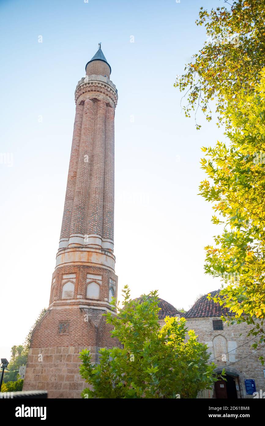 Minaret of Alaaddin Mosque, Antalya, Turkey Stock Photo - Alamy