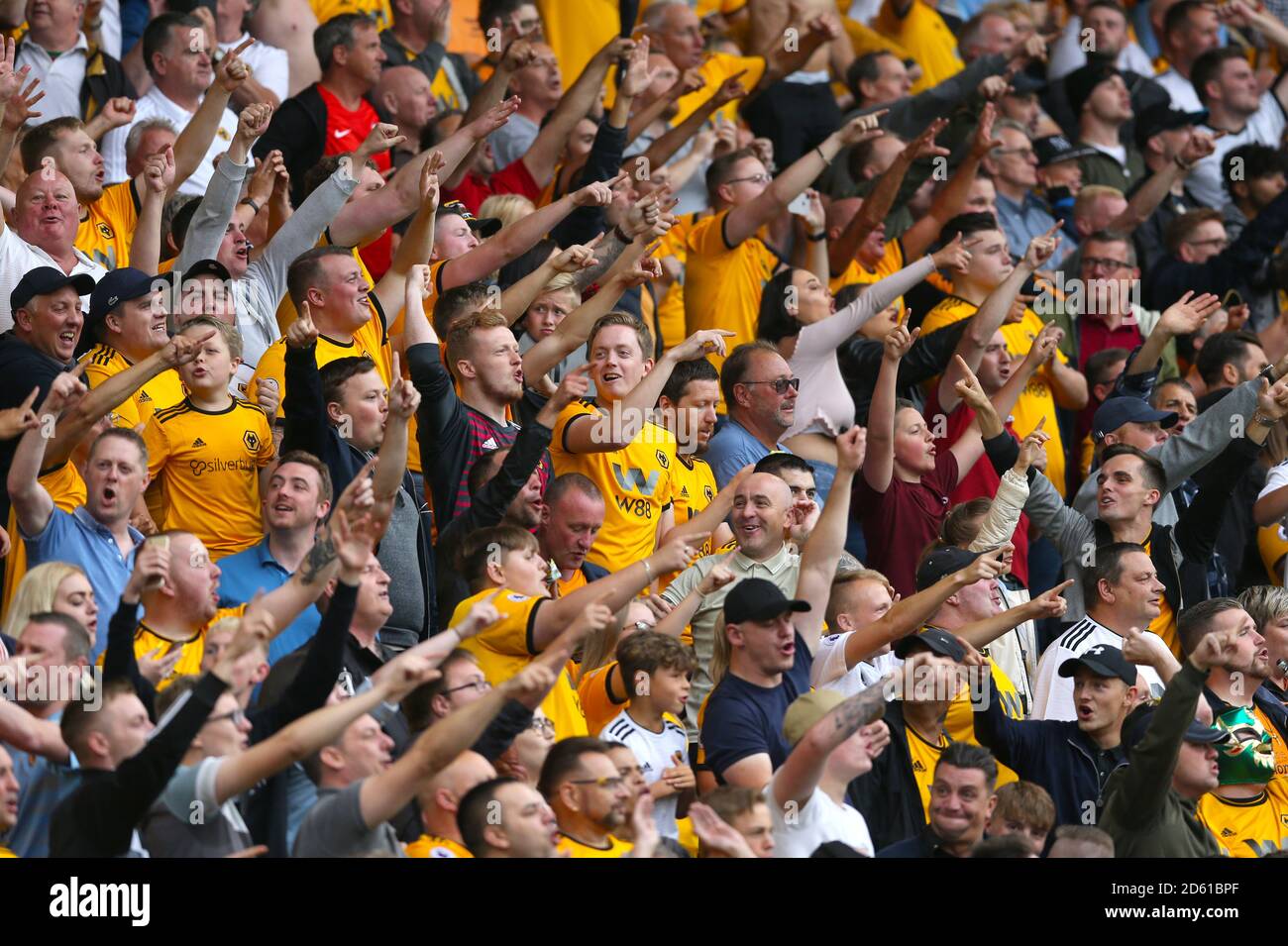 Wolverhampton Wanderers fans in the stands Stock Photo - Alamy