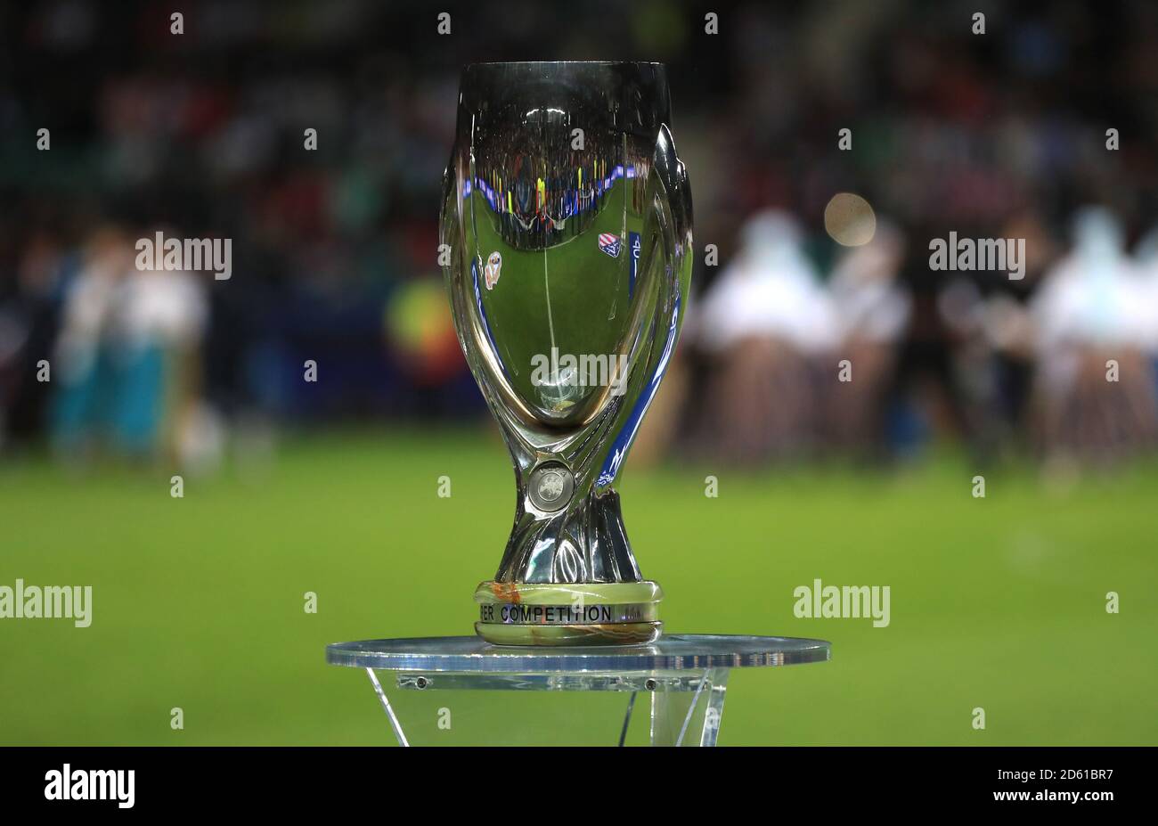 General view of the UEFA European Super Cup trophy Stock Photo - Alamy
